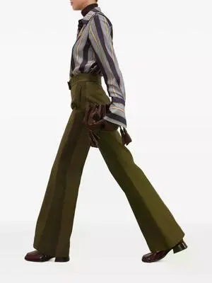 Zimmermann Striped Embroidered-patch Shirt