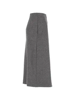 Max Mara Petali Chevron-patter Midi Skirt