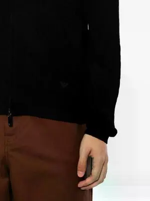 Emporio Armani Zip-up Knitted Cardigan
