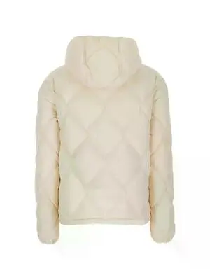 Moncler Arvouinne Hooded Triangle-quilted Puffer Jacket - White