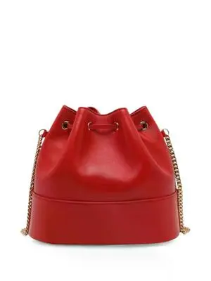 Valentino Garavani Vlogo Leather Bucket Bag