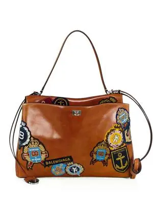 Balenciaga Large Patch-embellished Messenger Bag