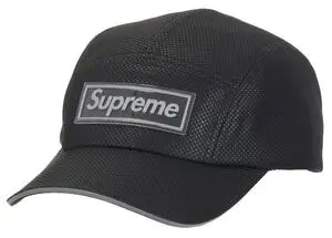 Supreme Metallic Mesh Camp Cap - Black
