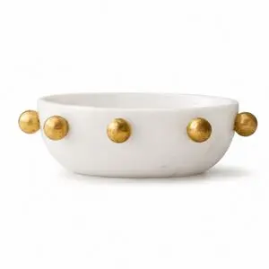 BELS & PEARL Handcrafted Hun Decorative Bowl - White