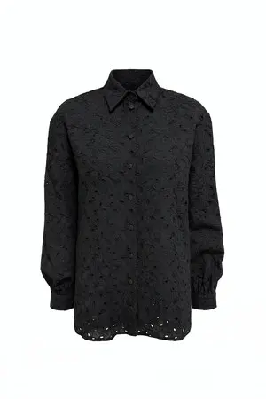 EXQUISE Marlee Broderie Anglaise Long Sleeve Shirt