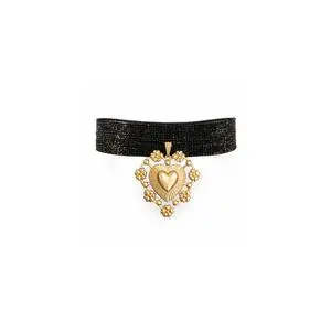 JUNIE Blue / Gold The Sienna Choker Black & Gold