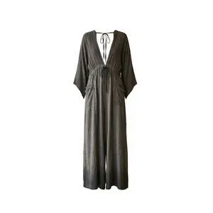 ZHENABIA Altar Jumpsuit Boho Jumpsuit Charcoal - Grey