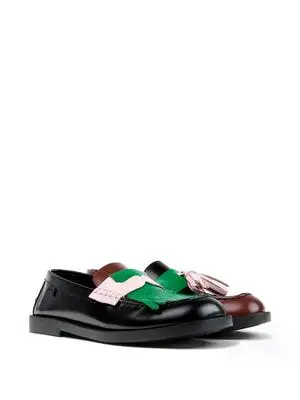 Camper Twins Leather Loafers - Black