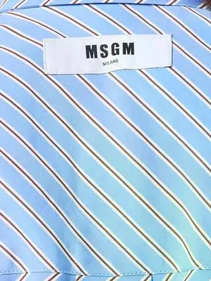 MSGM Diagonal-stripe Long-sleeve Shirt