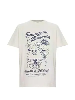 GOLDEN GOOSE Graphic-print T-shirt - Neutrals