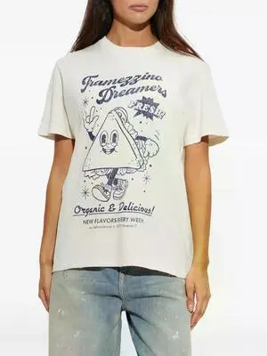 GOLDEN GOOSE Graphic-print T-shirt - Neutrals