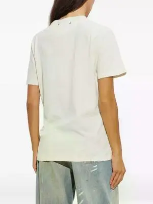GOLDEN GOOSE Graphic-print T-shirt - Neutrals