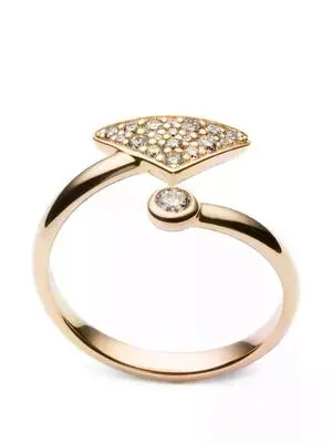 Prada Eternal Contrarié Ring In Yellow With Diamonds