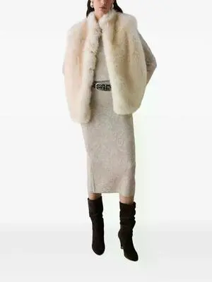 Liu Jo Faux-fur Vest With Belt
