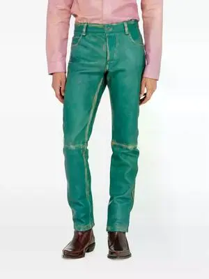 DIESEL® Treated Leather Pants