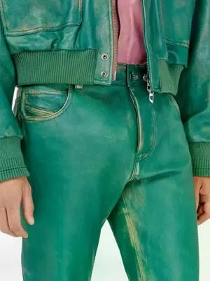 DIESEL® Treated Leather Pants
