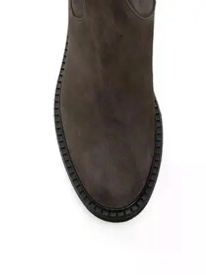 GUGLIELMO ROTTA Rear-zip Suede Ankle Boots