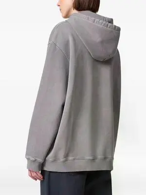 MSGM Rhinestone-embellished Graphic-print Hoodie