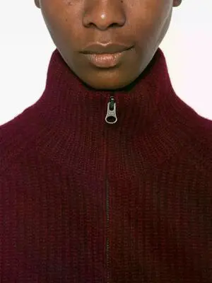 LISA YANG Sadie Ribbed-knit Zip-up Cardigan
