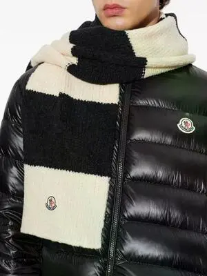 Moncler Striped Logo-patch Scarf