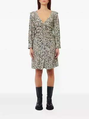 Liu Jo Leopard-print Ruched Mini Dress