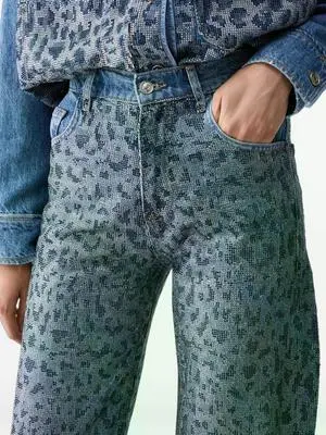 Liu Jo Straight-leg Jeans With Animal Print