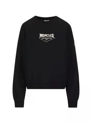 Moncler Bead-embellished Logo-patch Sweatshirt