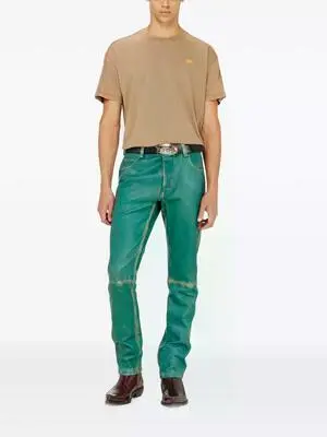 DIESEL® Long-sleeve T-shirt In Burnout Jersey