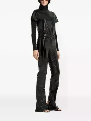 COURREGES Vinyl Straight-leg Trousers
