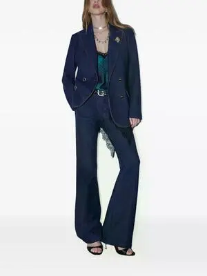 Liu Jo Double-breasted Denim Blazer