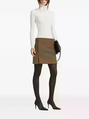 COURREGES Houndstooth-pattern Mini Skirt