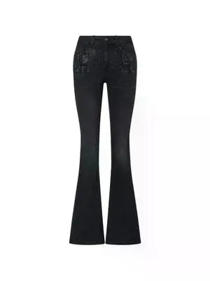 Liu Jo Bootcut Jeans With Rhinestones