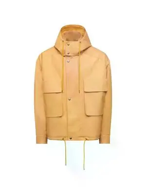 MAISON MARGIELA Coated Cotton Hooded Jacket - Yellow