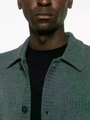 Eric Bompard Shirt-collar Chest-pocket Cardigan