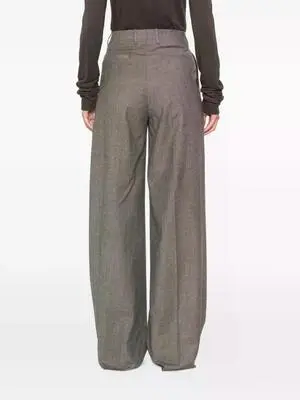 Tagliatore Virgin Wool Wide-leg Trousers