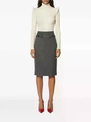 Elisabetta Franchi Cool Wool Skirt
