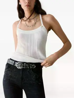 Liu Jo Cross-back Knit Top - White