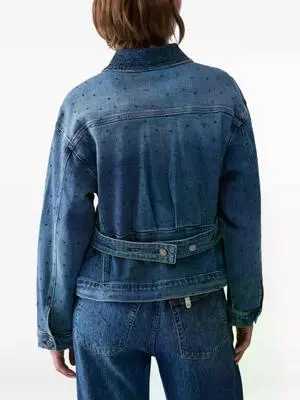 Liu Jo Denim Jacket With Micro-rhinestones