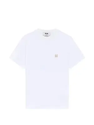 MSGM Logo-embroidered T-shirt