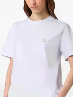 MSGM Logo-embroidered T-shirt