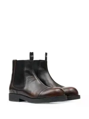 MAISON MARGIELA Brushed Leather Chelsea Boots