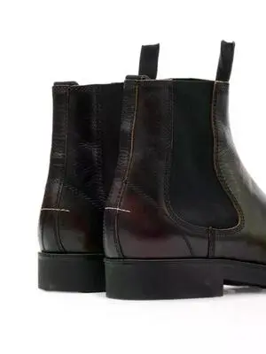 MAISON MARGIELA Brushed Leather Chelsea Boots
