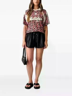 Adidas Farm Rio X House Of Tiro Floral Print Raglan Sleeve T-shirt - Black