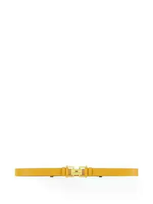 Elisabetta Franchi Belt With Logoed Plaque - Yellow
