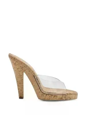 Paris Texas Gala Transparent-strap Platform Sandals