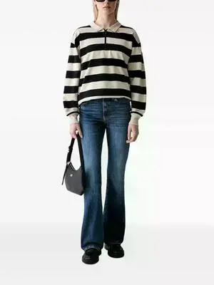 Adidas Striped Quarter-zip Polo Shirt