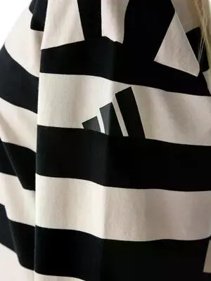 Adidas Striped Quarter-zip Polo Shirt