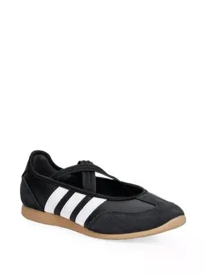 Adidas Barreda Mary Jane Cross-strap Ballet Flats - Black