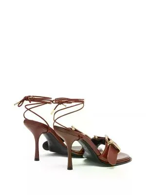 DIESEL® D-cocco Ankle-wrap Sandals In Leather