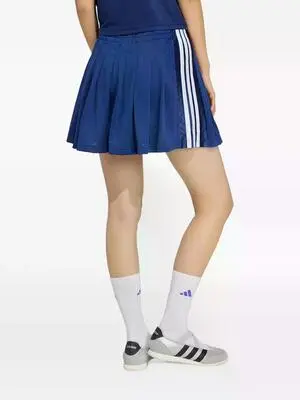 Adidas Pleated Mesh-knit Mini Skirt